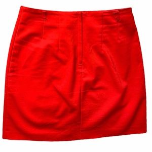 H&M | Skirts | Hm Pencil Skirt True Retro Strawberry Red Hirise | Poshmark